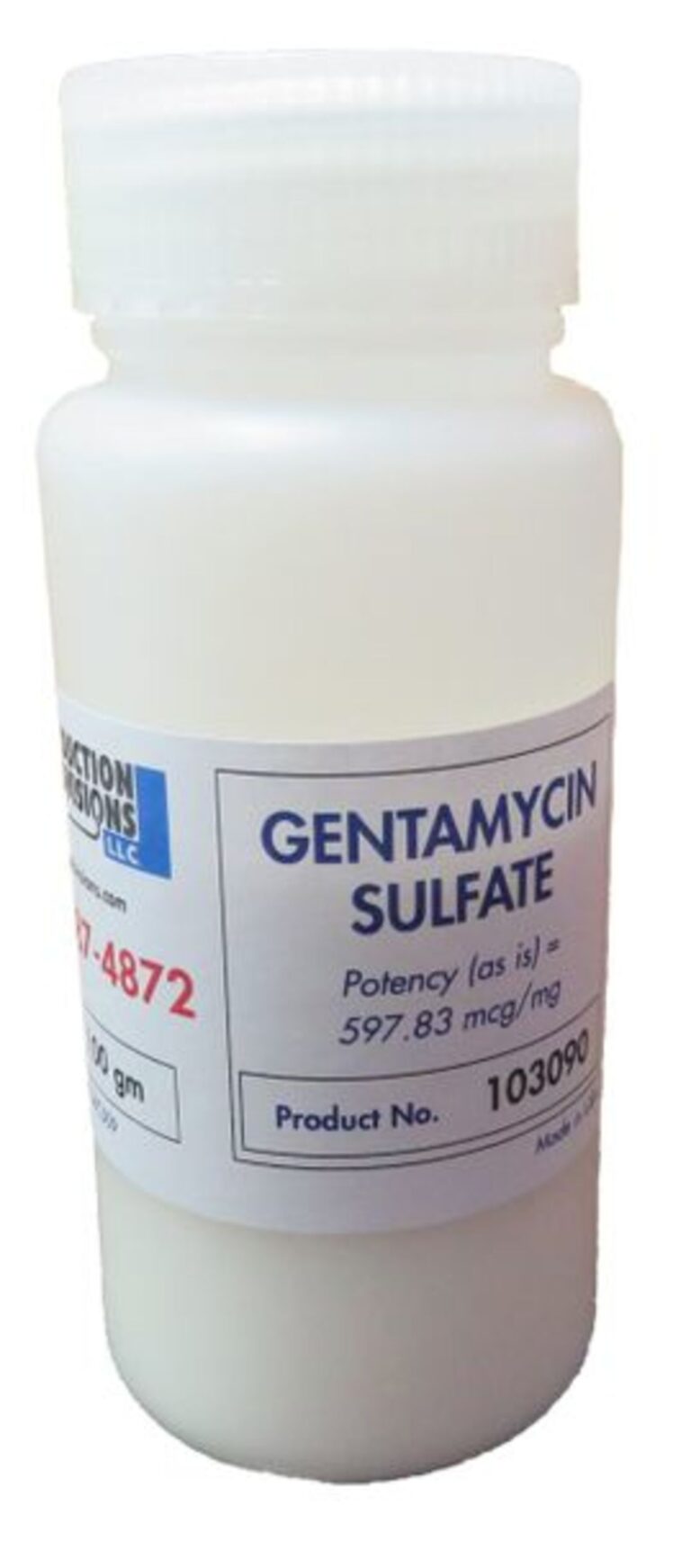 GENTAMICIN SULFATE - 100 gram bottle